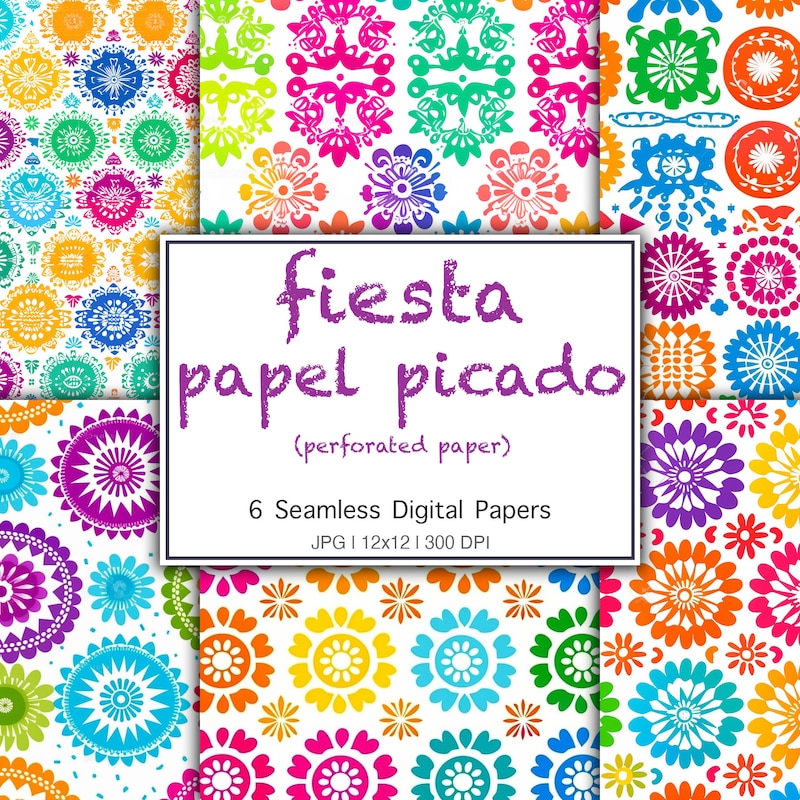 Papel Picado Digital - Etsy