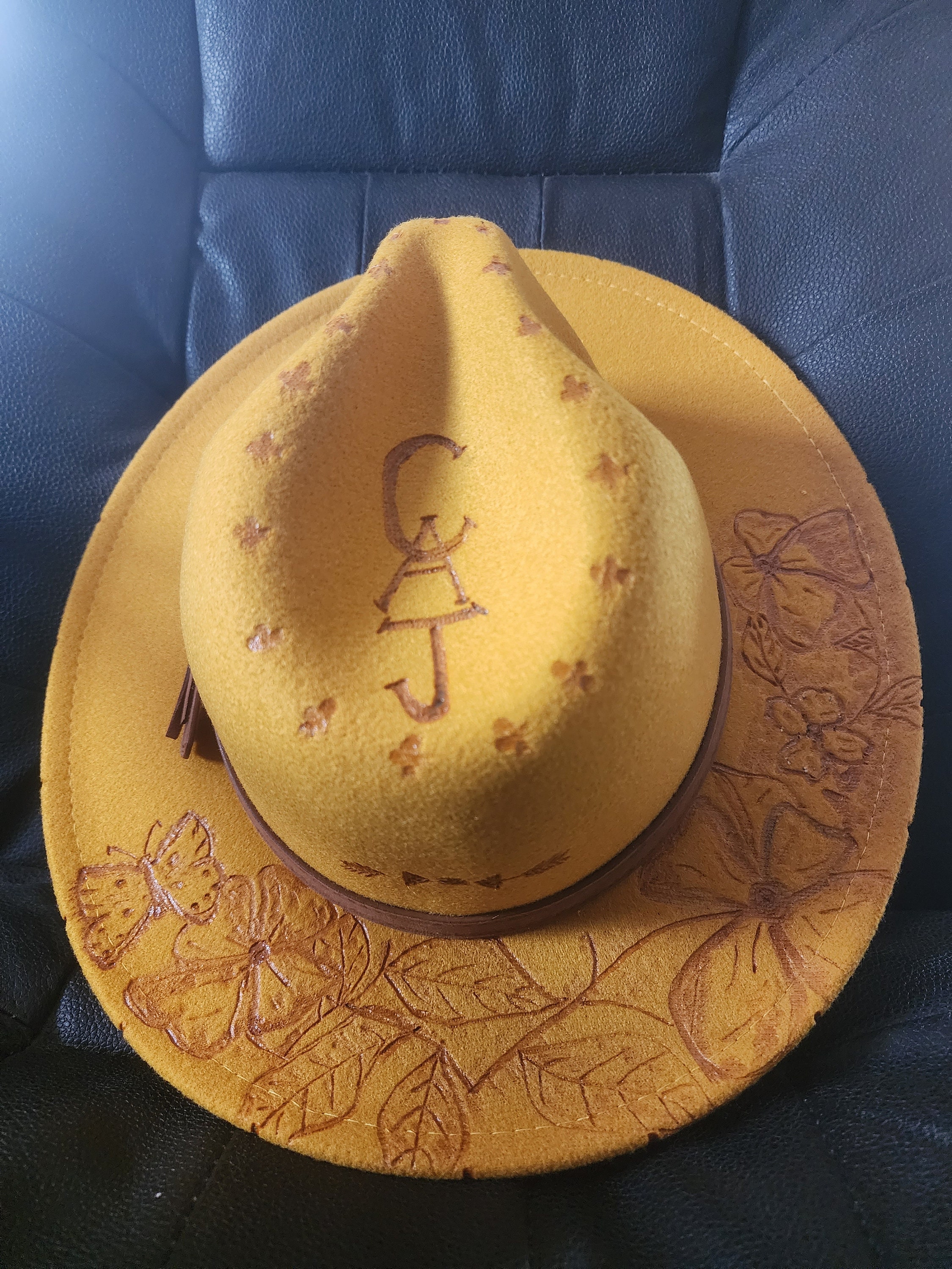 Pyrography Felt Hat - Etsy