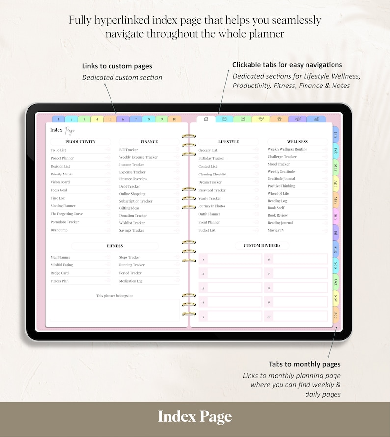 Ultimate Digital Planner,2024 Dated Undated Digital Planner, Daily ...