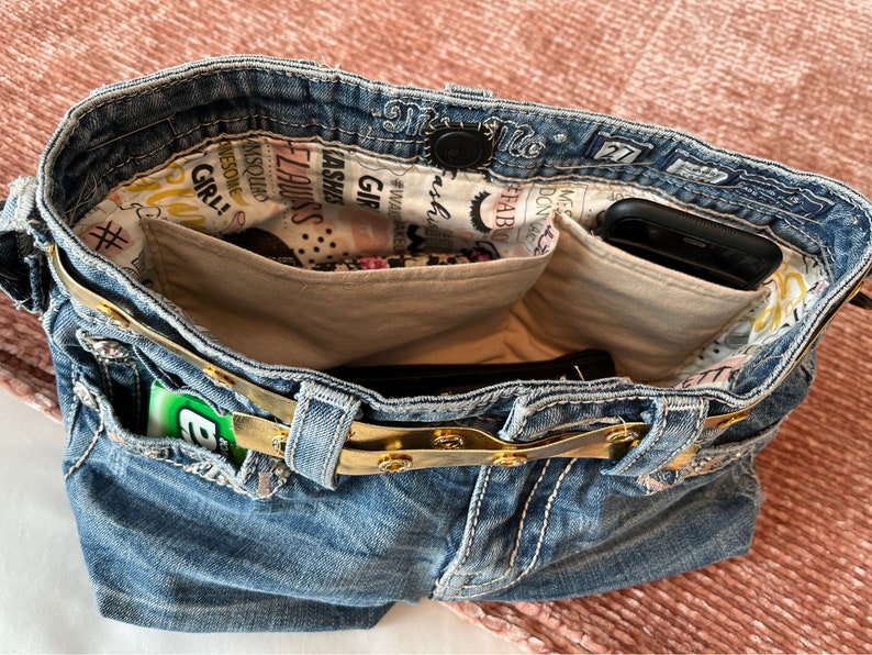 Blue Jean Purse miss Me - Etsy