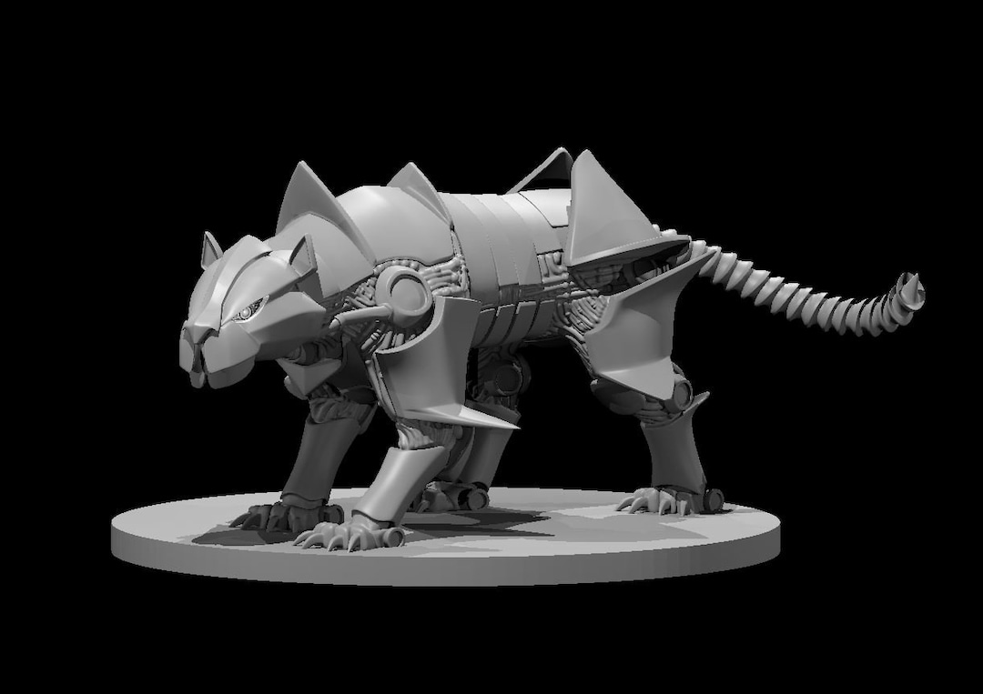 Clockwork Tiger | Mount for Artificer Dnd, Pathfinder - Etsy