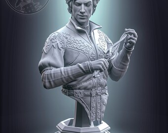 Baldur's Gate 3 Astarion Bust STL 3D Model - Etsy