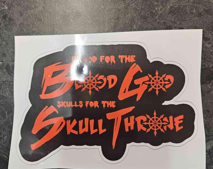 Blood for the Blood God Vinyl Decal - Etsy