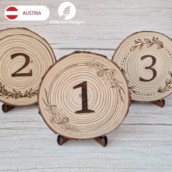 Wooden Table Number - Etsy