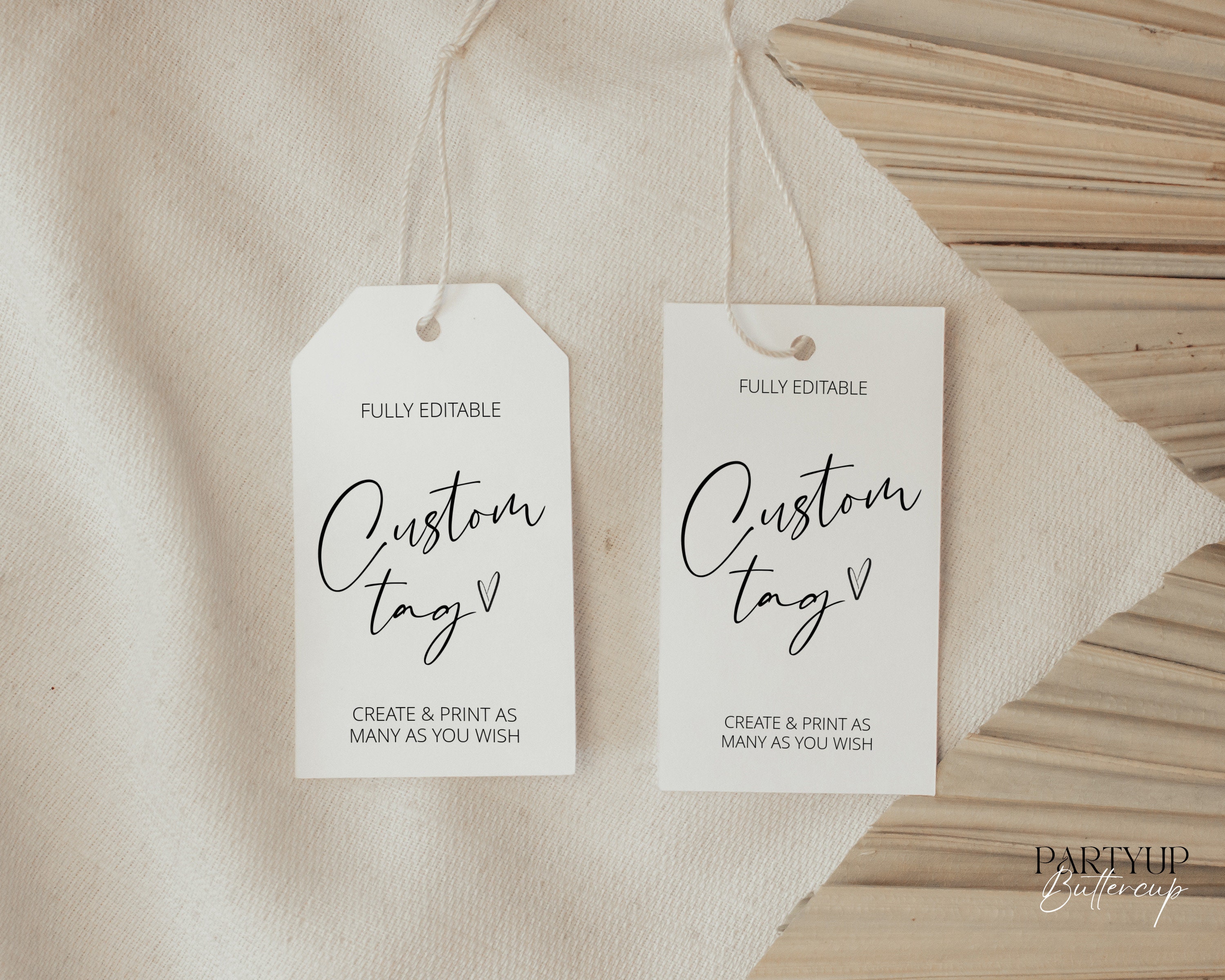 Editable Tags Instant Download, Calligraphy, Custom Tag, Minimalist Tag ...
