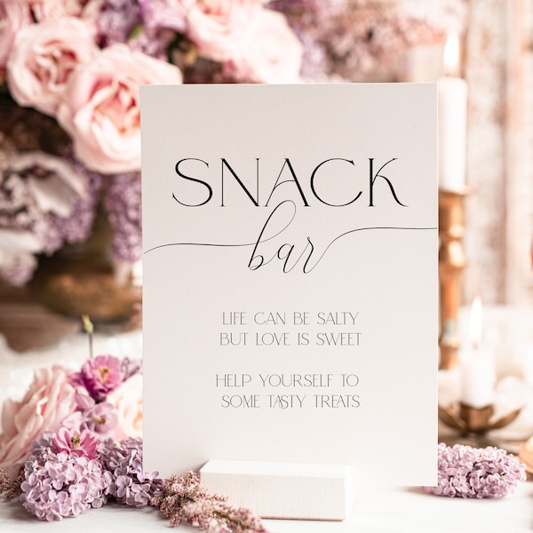 Snack Bar Sign - Etsy