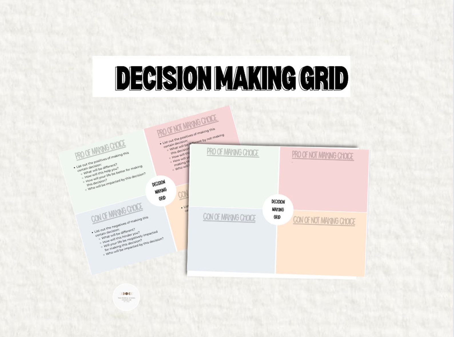 Executive Functioning Decision Making Grid - Etsy