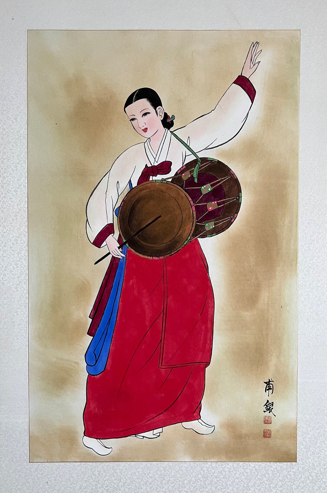 Korean Janggo Dancer - Etsy