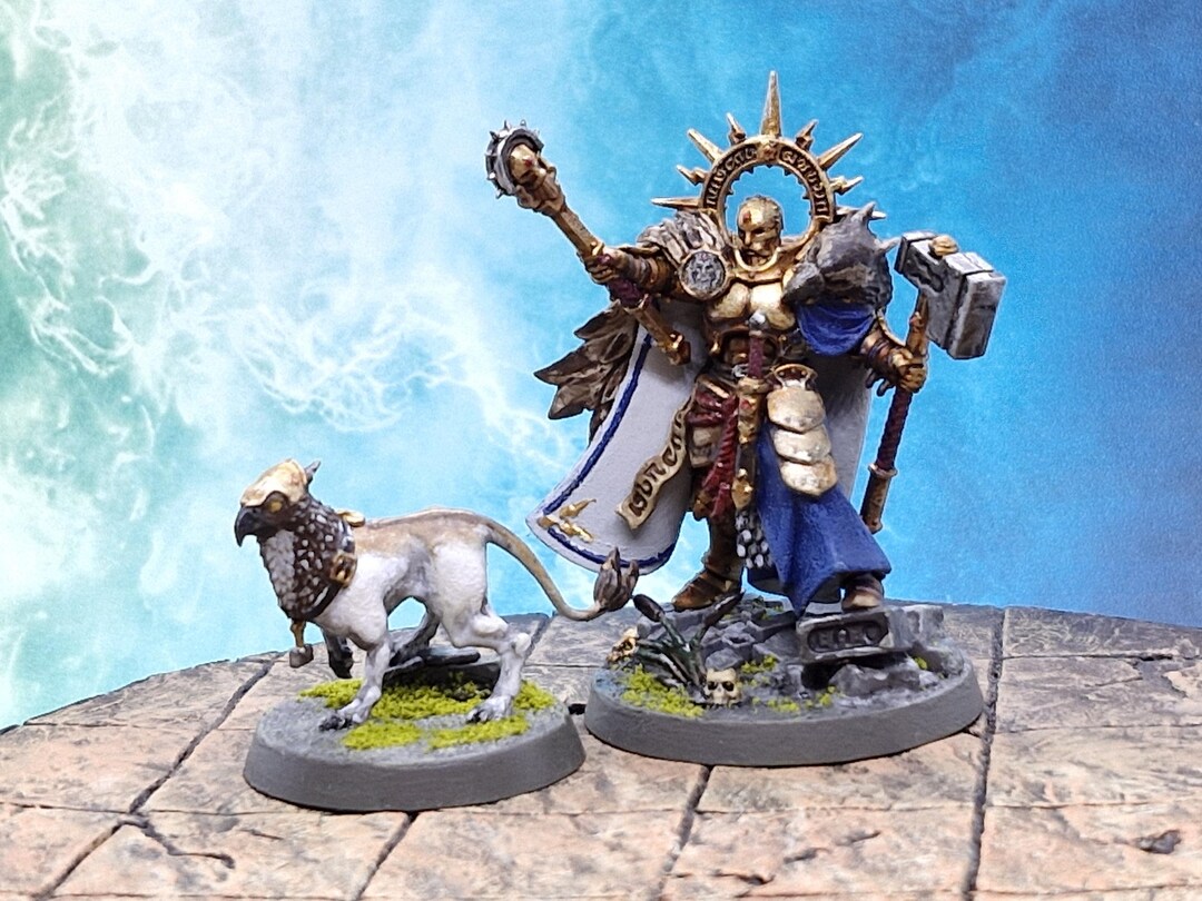 Quality Painted Stormcast Eternals Lord-imperatant & Gryph-hound ...