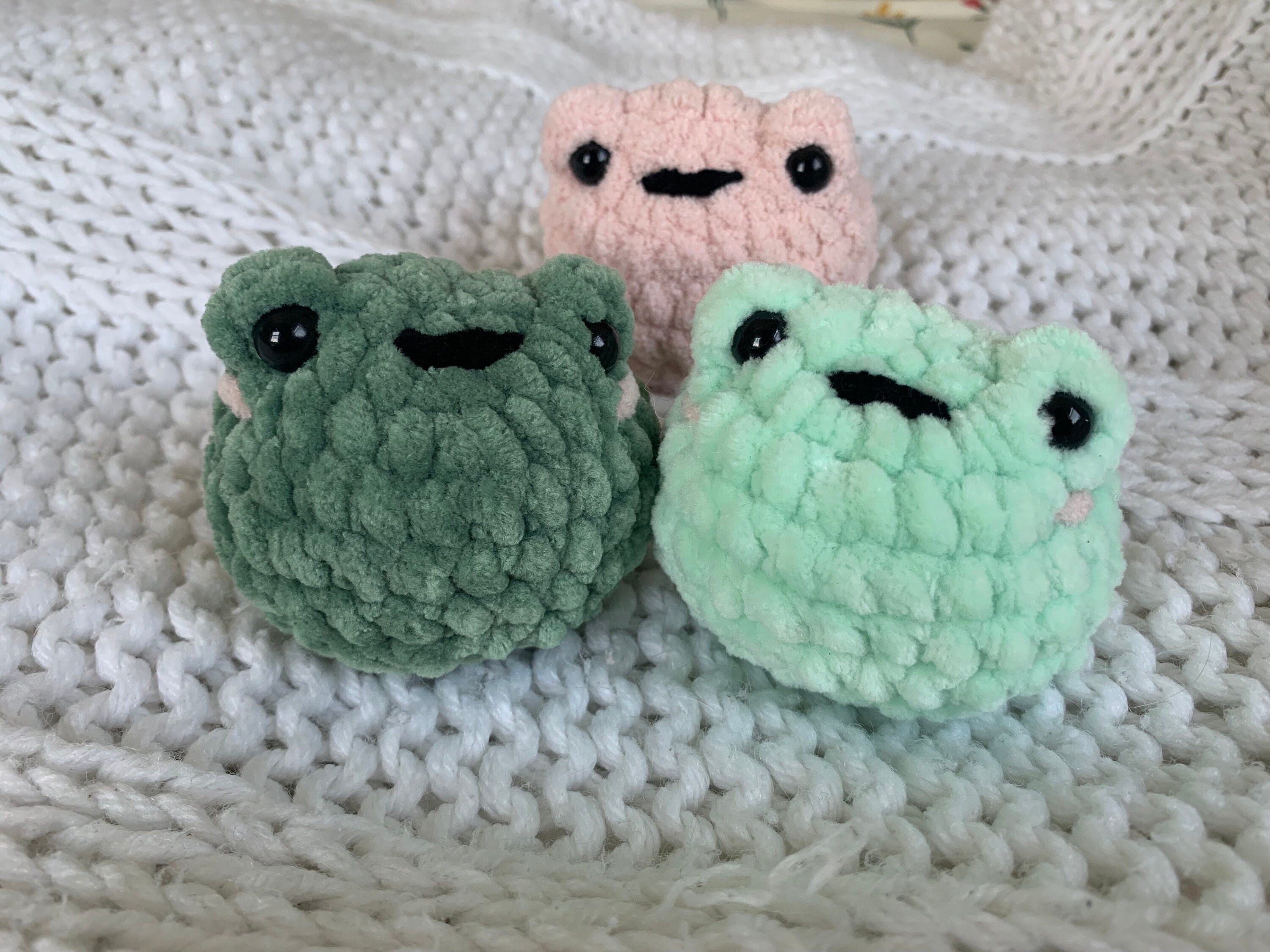 Frog Stress Ball, Crochet Frog Plush, Mini Frog, Frog Friend, Desk Toy ...