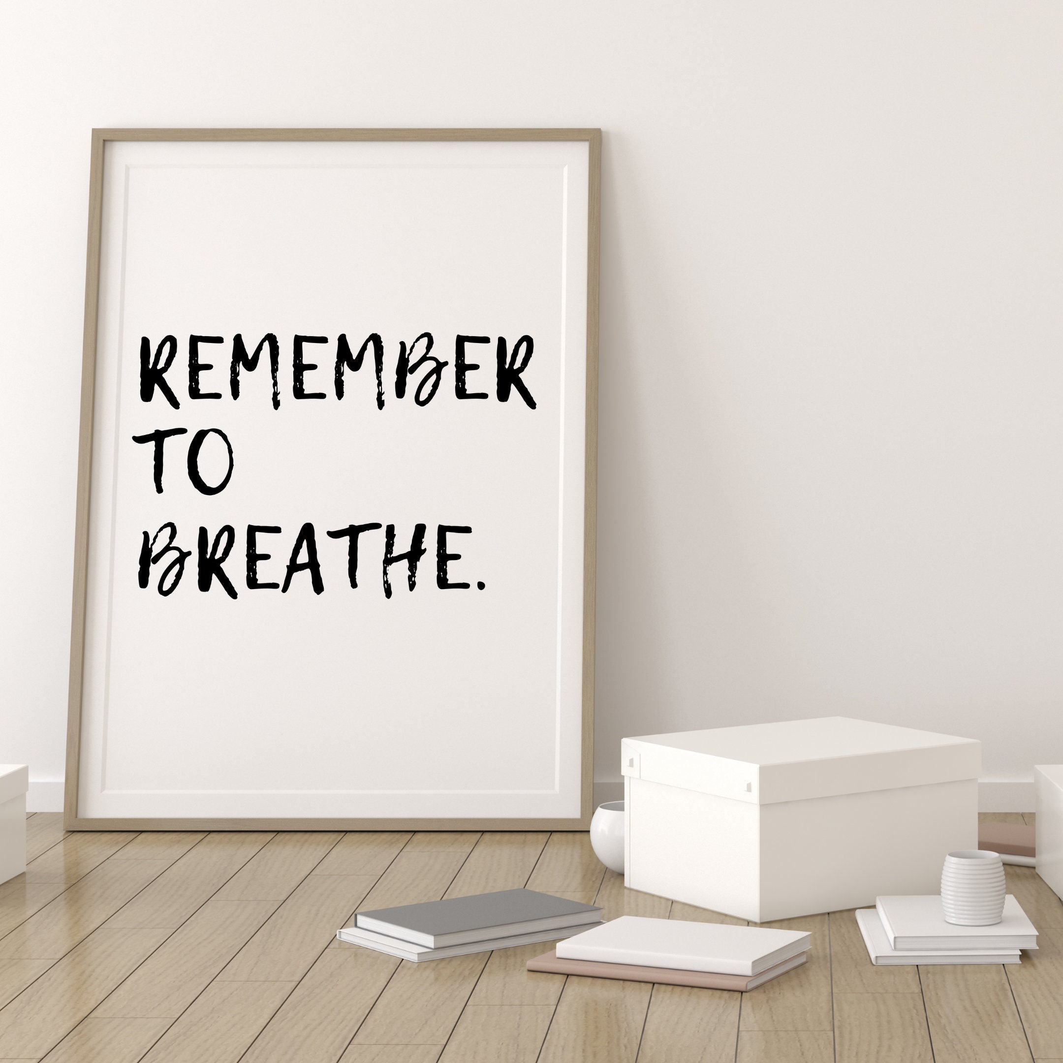 Remember to Breathe Digital Download - Etsy