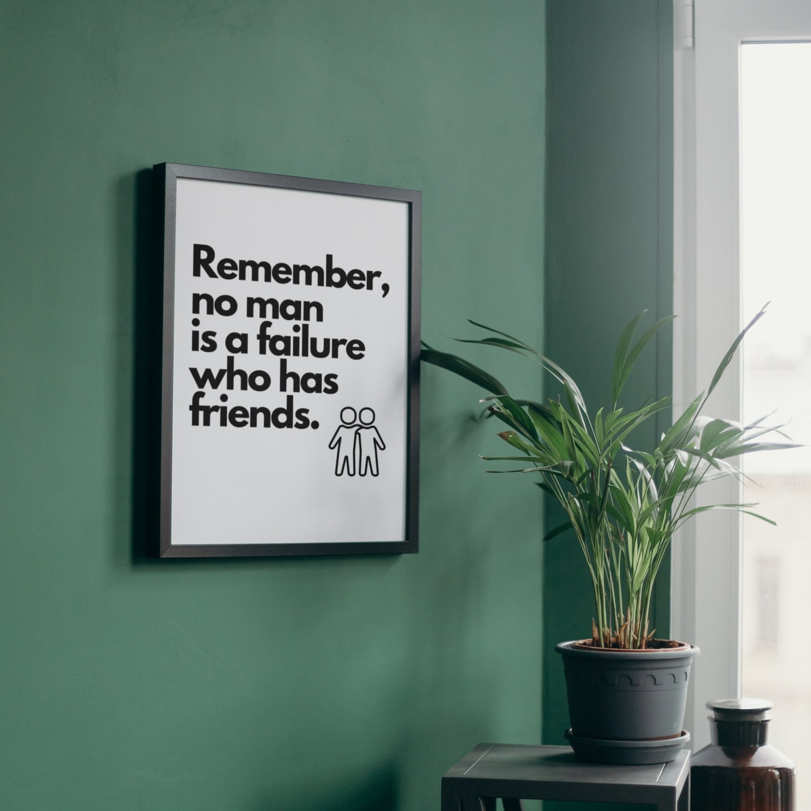 No Man is a Failure Who Has Friends It's a Wonderful Life Quote Digital ...