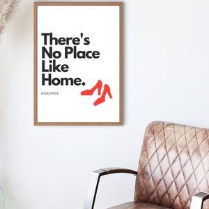 There's No Place Like Home Wizard of Oz Dorothy Quote Digital Download ...