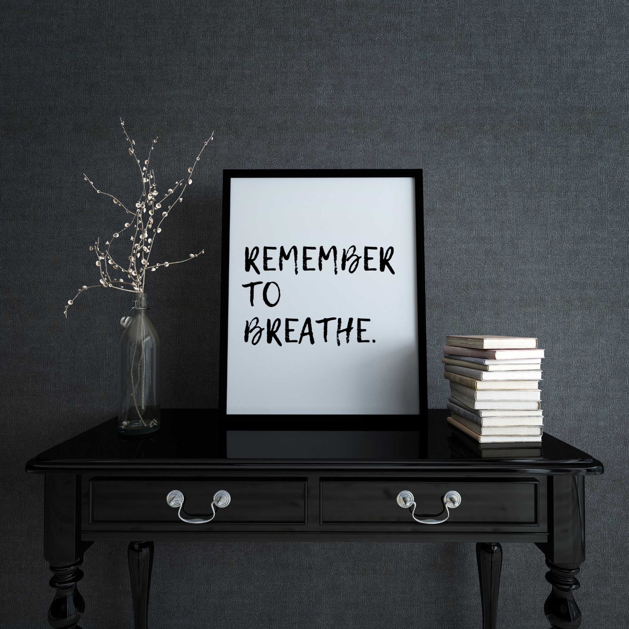 Remember to Breathe Digital Download - Etsy