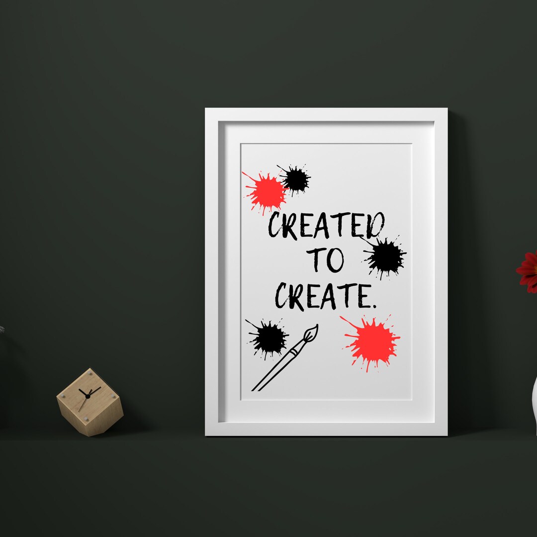 Created to Create Digital Download - Etsy
