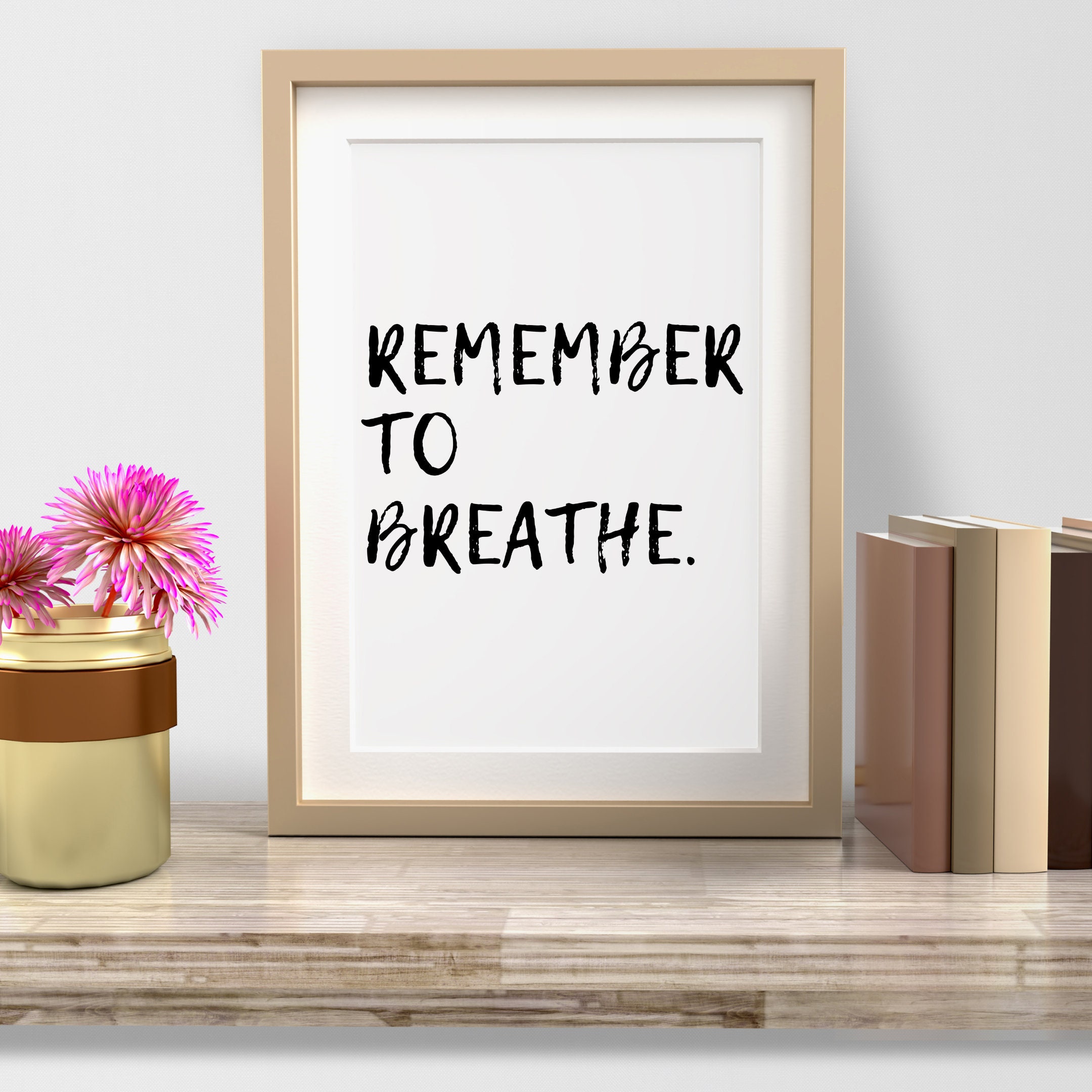Remember to Breathe Digital Download - Etsy