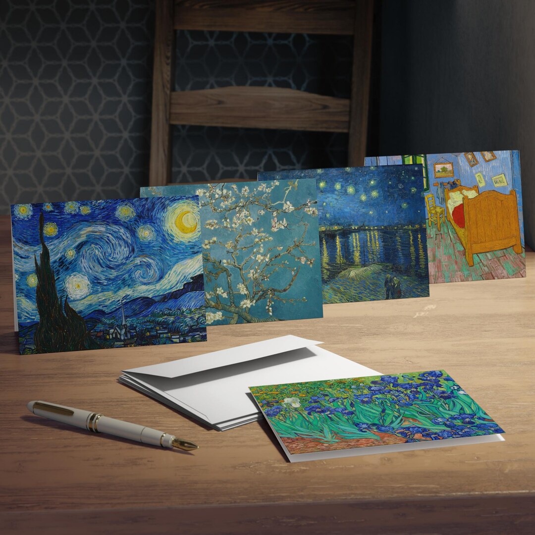Vincent Van Gogh Multi-design Greeting Cards (5-pack) - Artistic Post ...