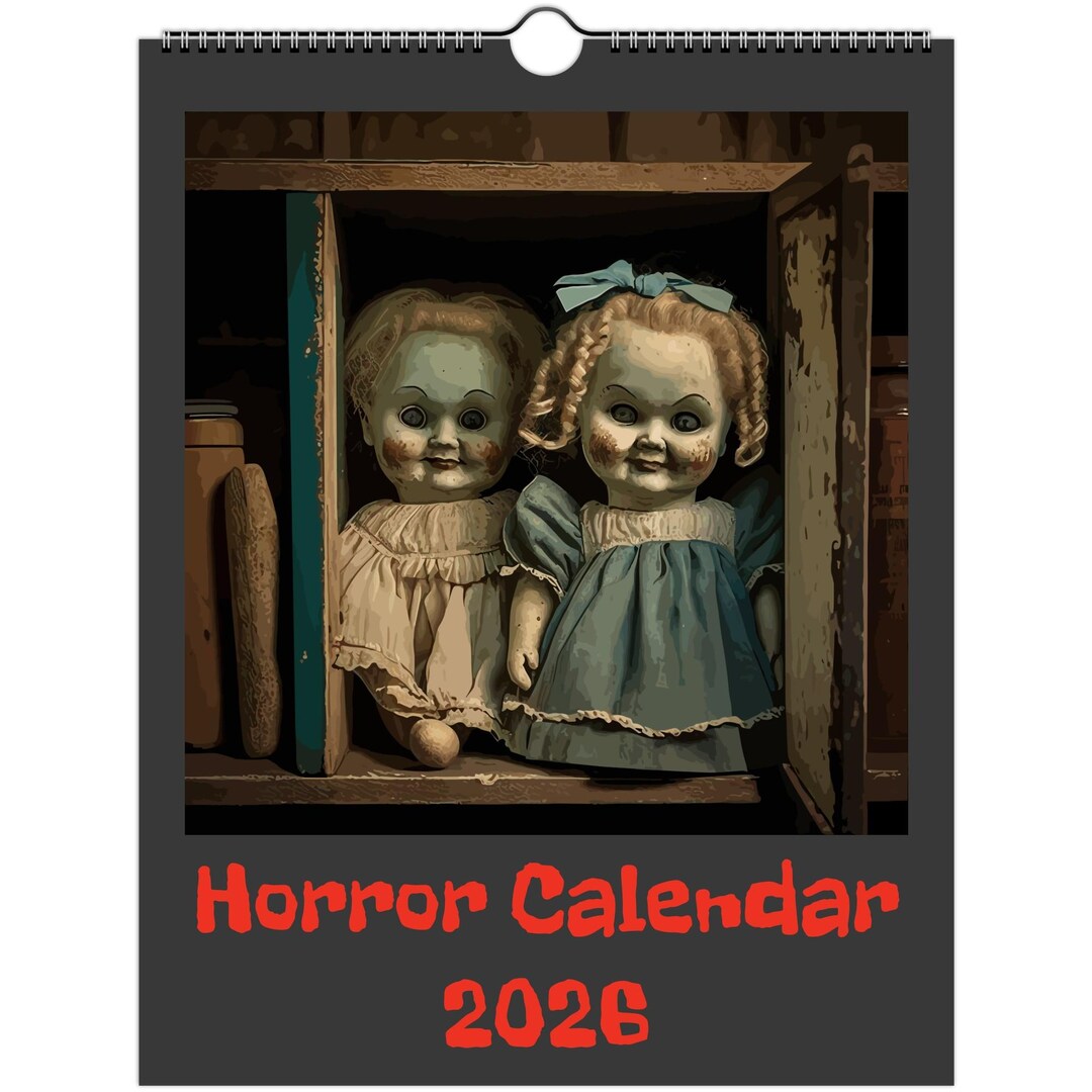 2026 Monthly Horror Calendar - 2026 Wall Calendar - Etsy Australia