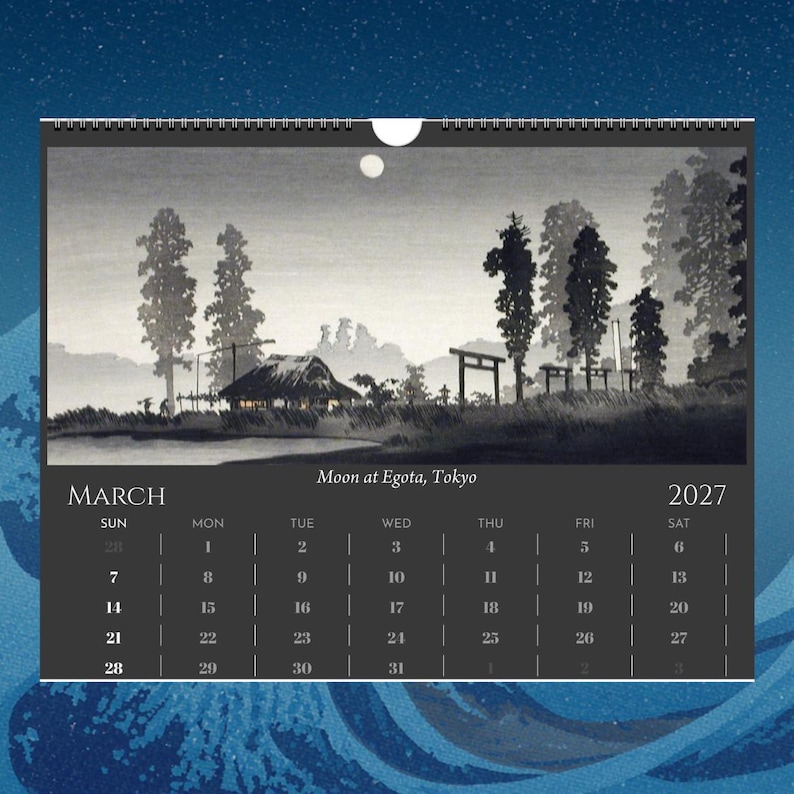 Takahashi Shōtei Calendar 2027 - Japanese Woodblock Prints, 8.5x11 ...