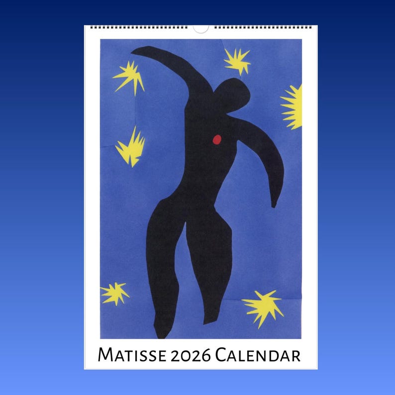 Matisse Wall 2026 Calendar Home Decoration Modern Art Studio ...
