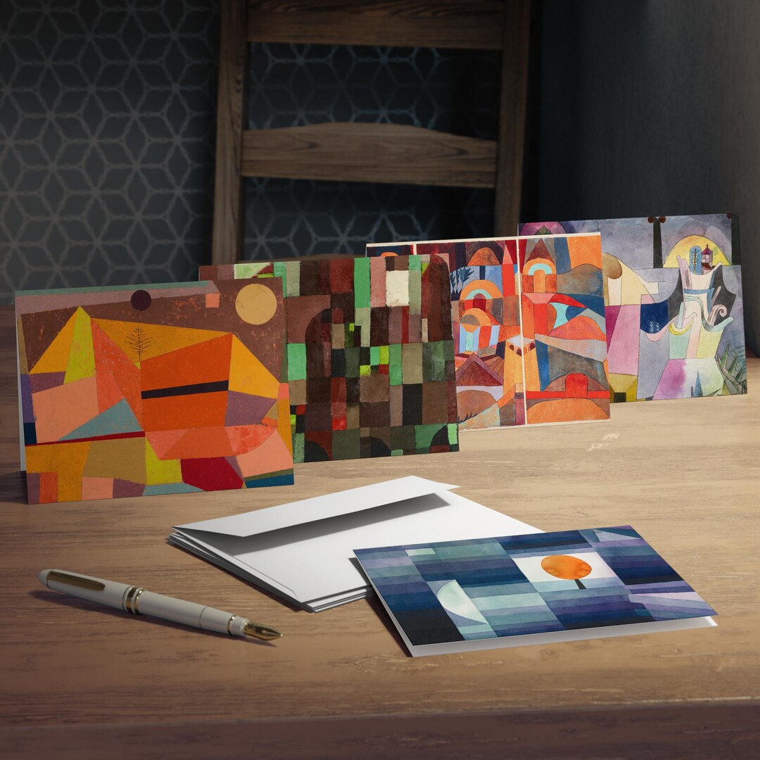 Greeting Cards Paul Klee Art Print Expressionism 5-pack Stationery Set ...