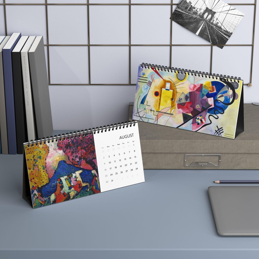 Kandinsky Artistic Desktop Calendar for 2026, Abstract Art Calendar ...