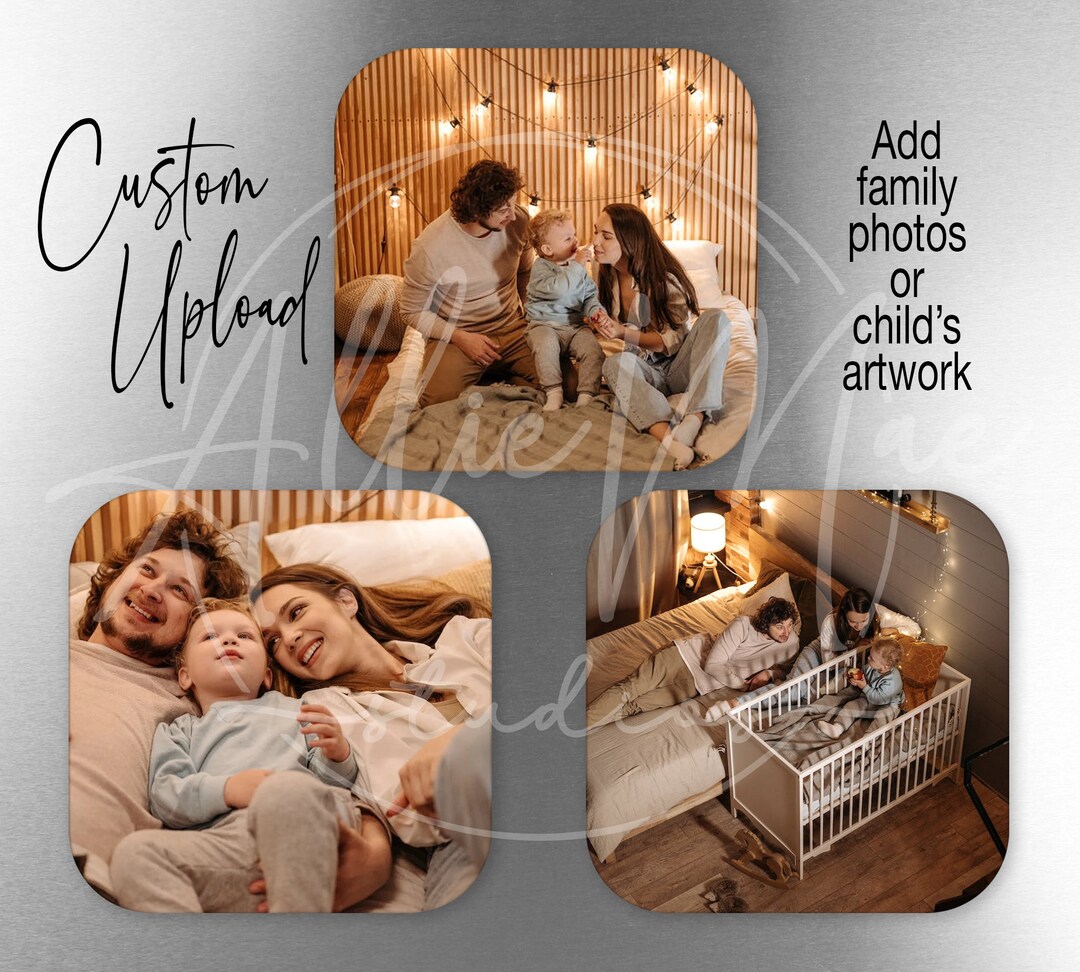 Create Your Own Photo Magnets Set of 3 Customizable 2 Inch Square ...