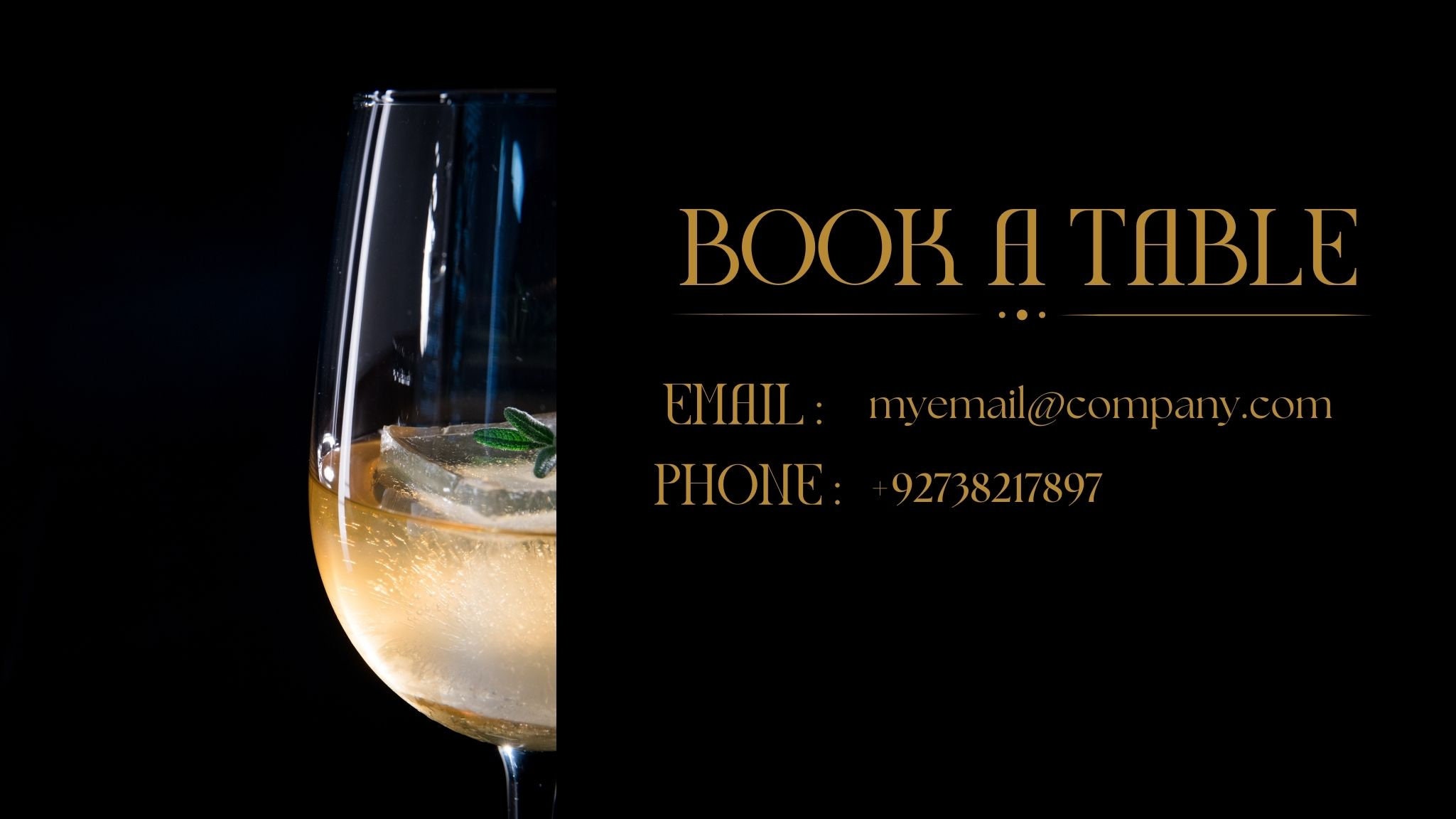 Simple Black Cocktail Bar Canva Website Templete - Etsy