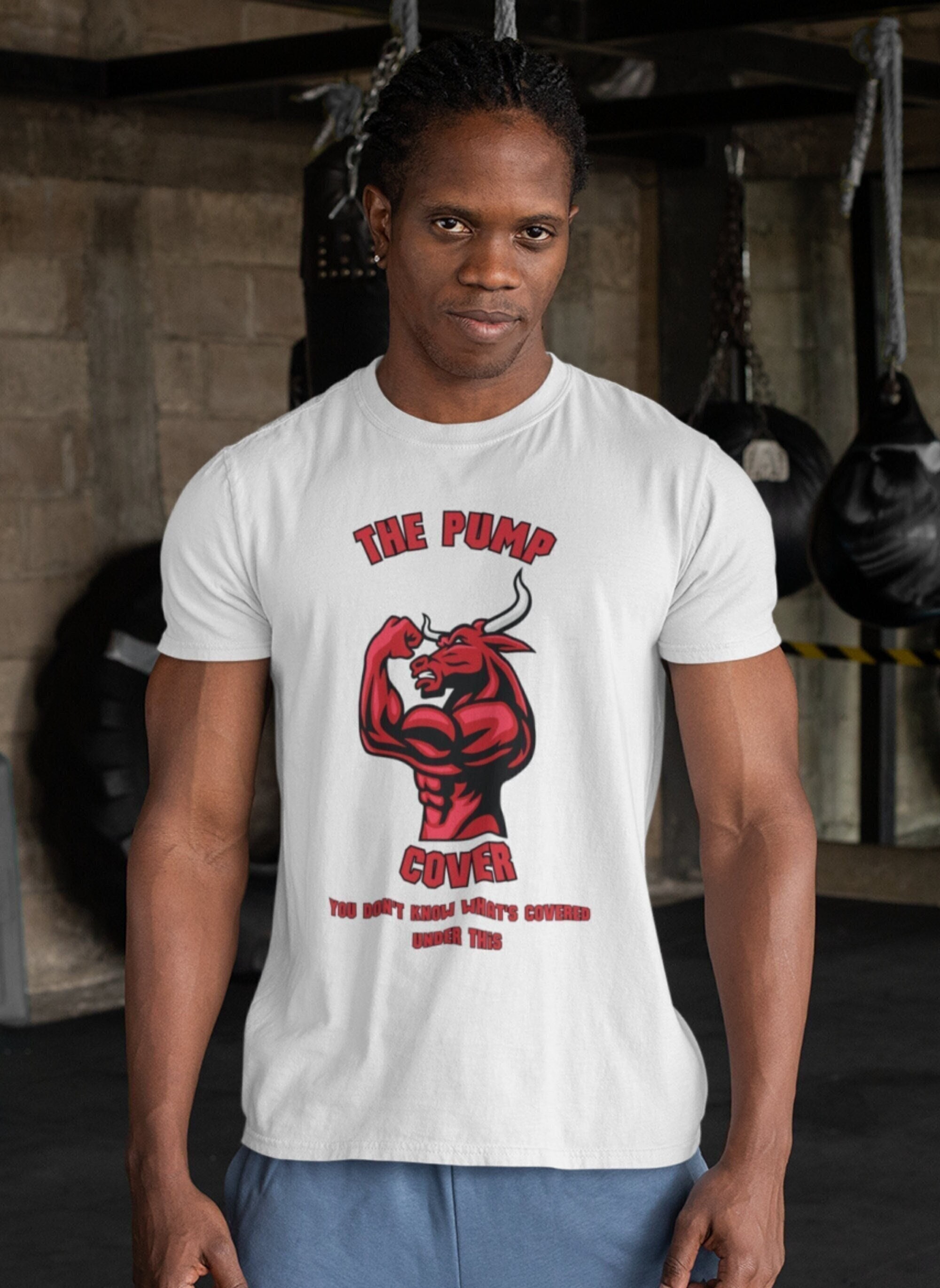 Gym Shirt Red Fitness Black Cotton Pump Cover Unisex Gym Fitness Shirt ...