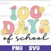 100 Days of School Groovy Design , PNG, SVG , Digital Download - Etsy
