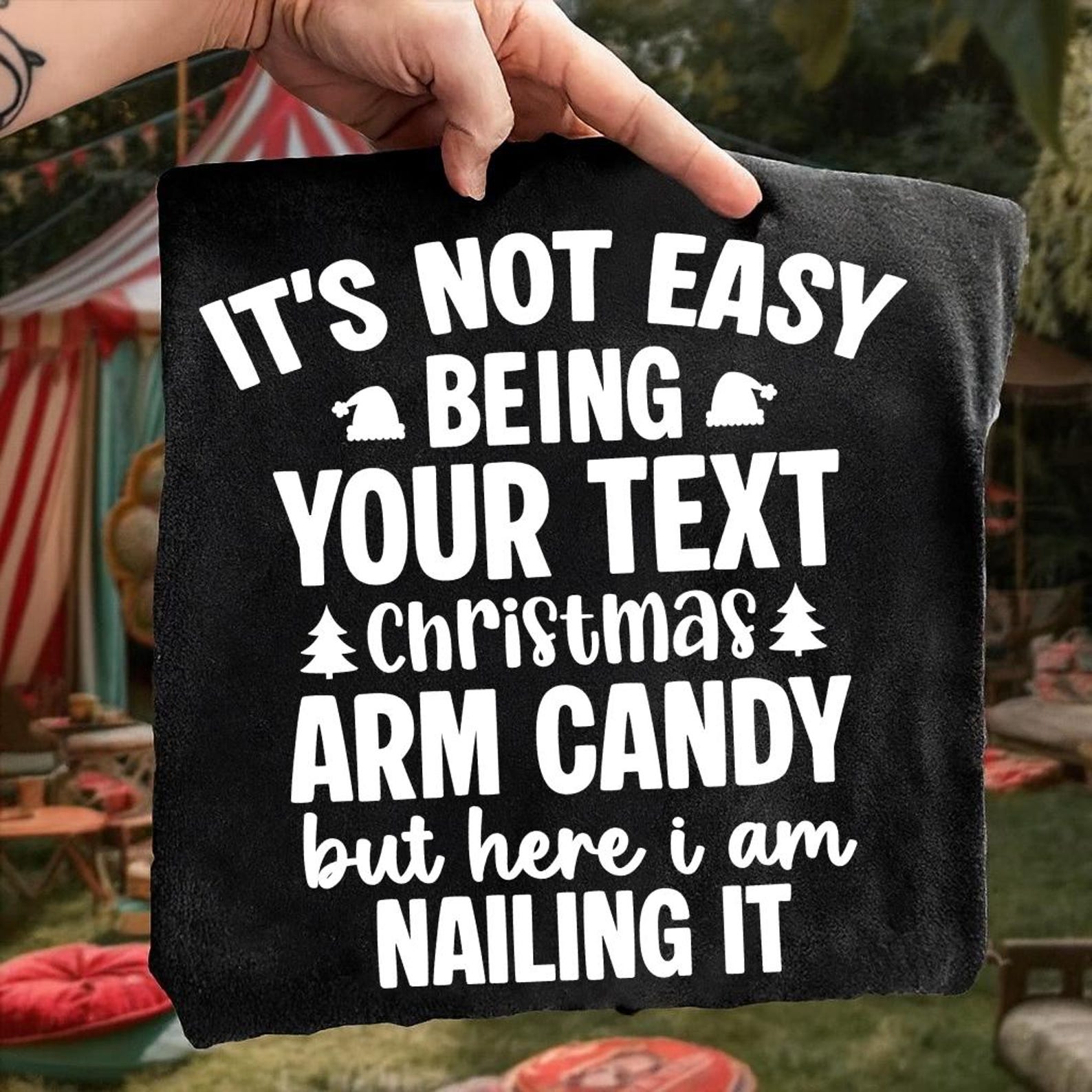 Its Not Easy Being Svg Png, Funny Christmas Arm Candy, Christmas Couple ...