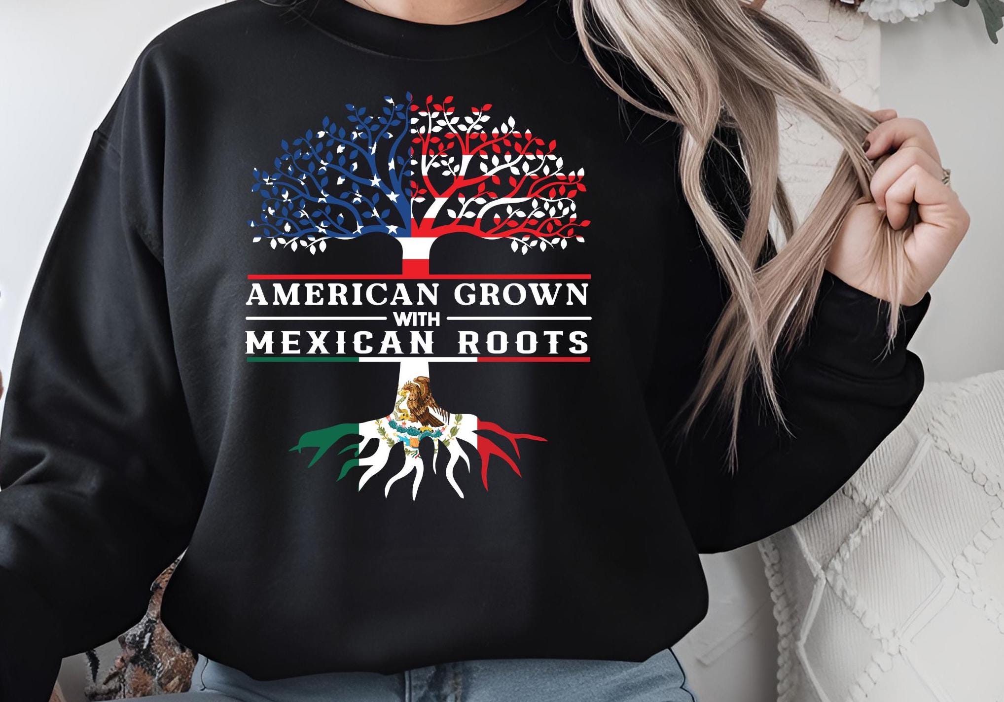 American Grown Mexican Roots , Mexican American Flag Png , Latino Pride ...