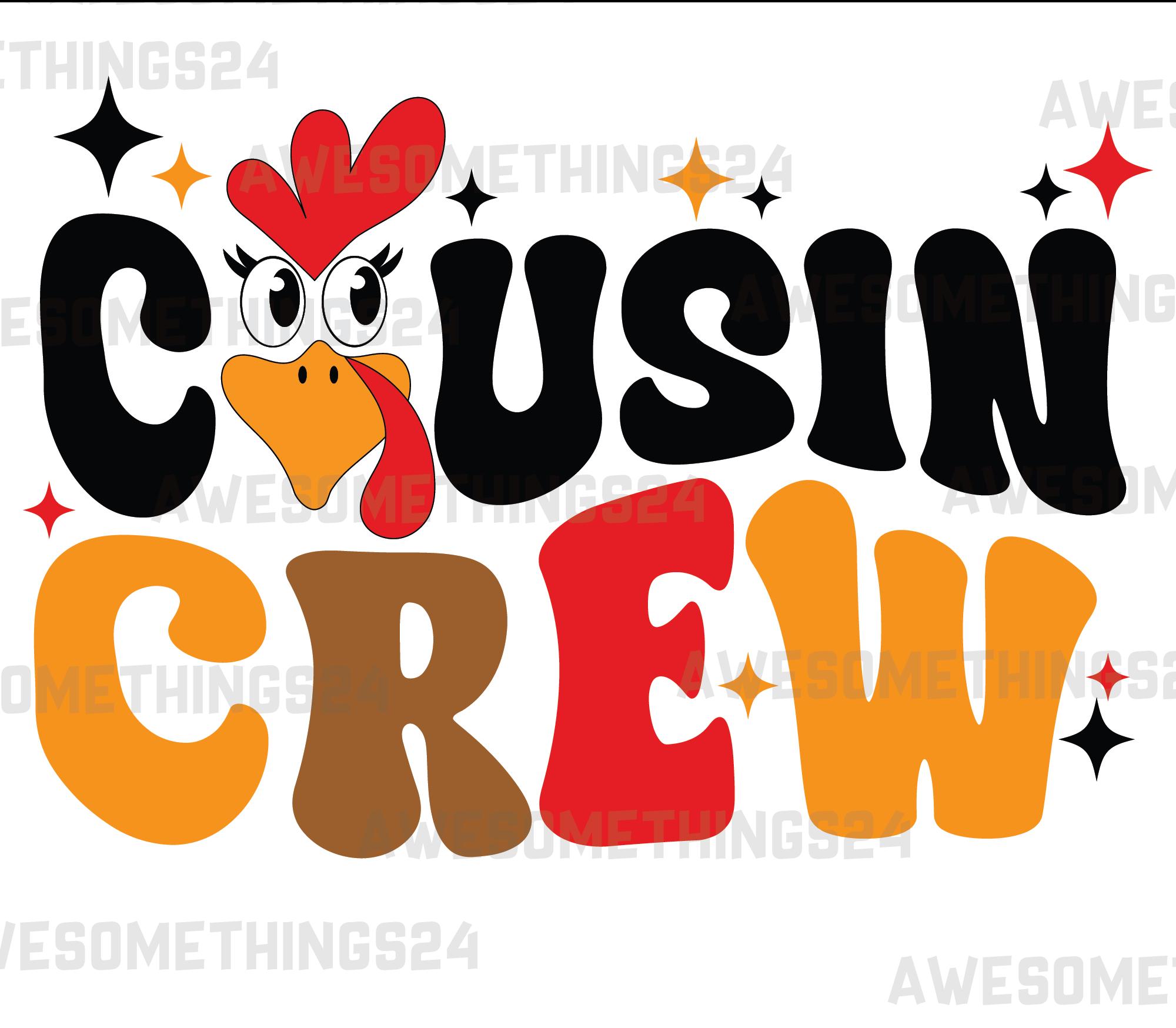 Thanksgiving Cousin Crew PNG , Family Matching Design , Digital ...