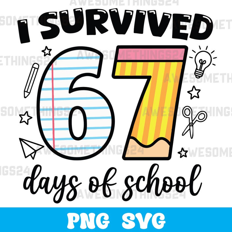 Happy 67th Day of School - Etsy