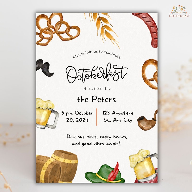 Octoberfest Invitation - Etsy
