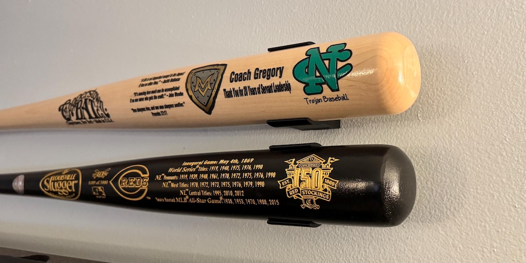 Wooden Bat Wall Mounts - Etsy