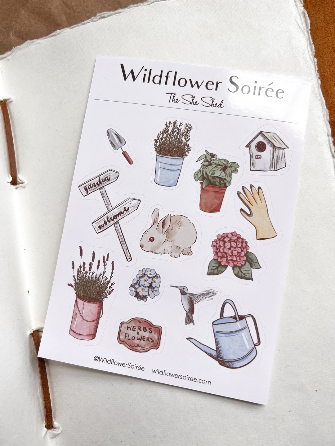 Cottagecore Bullet Journal Deco Sheet Stickers, Planner, Digital ...