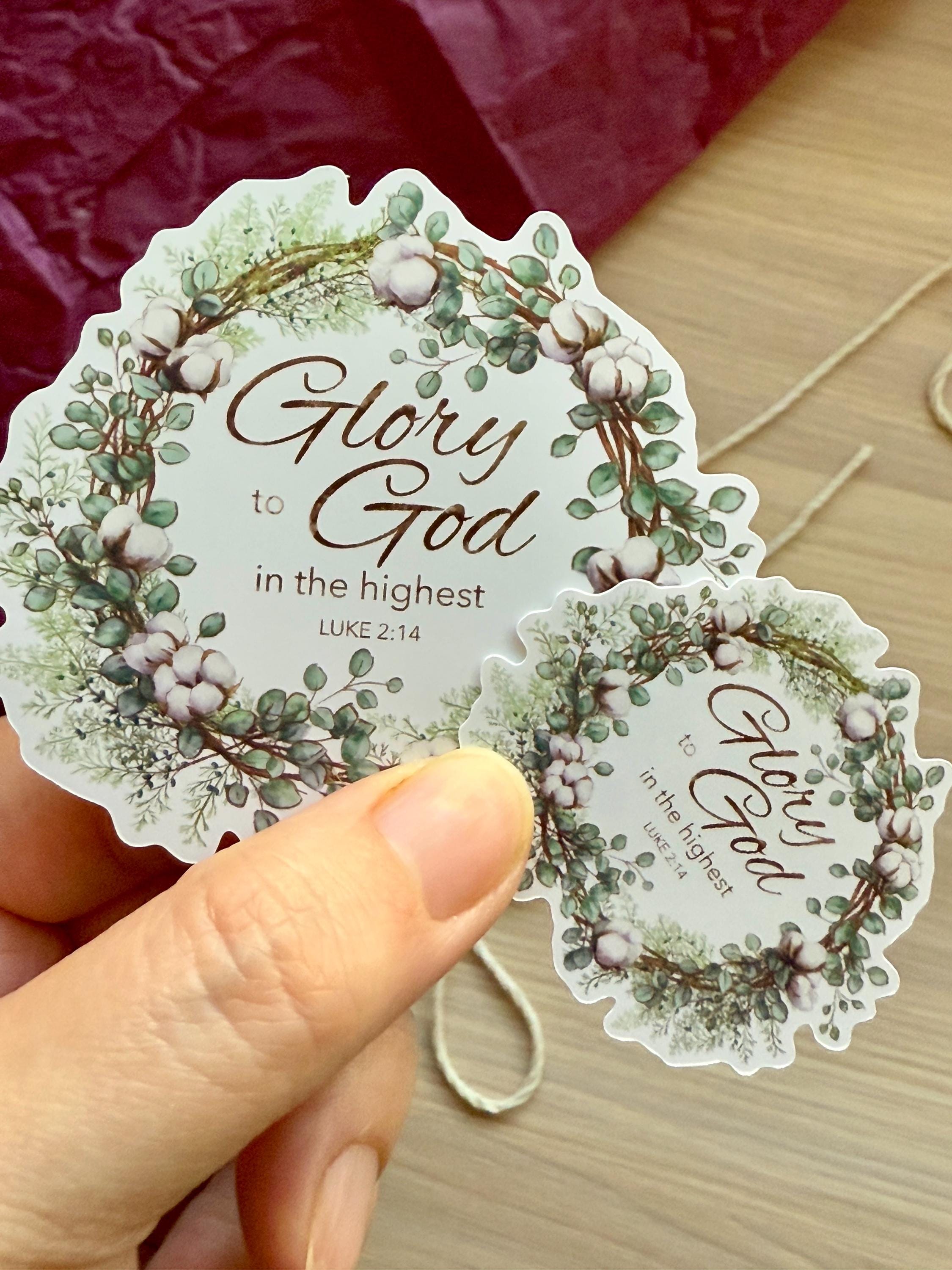 Bible Journaling Sticker Christmas Themed Small Gift for Teacher ...