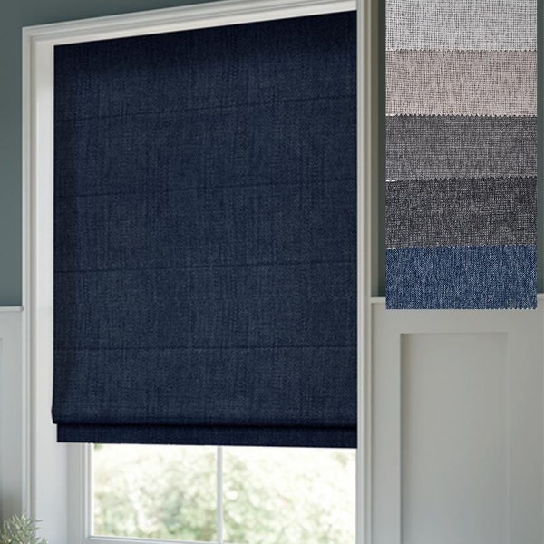 Black Roman Shades - Etsy