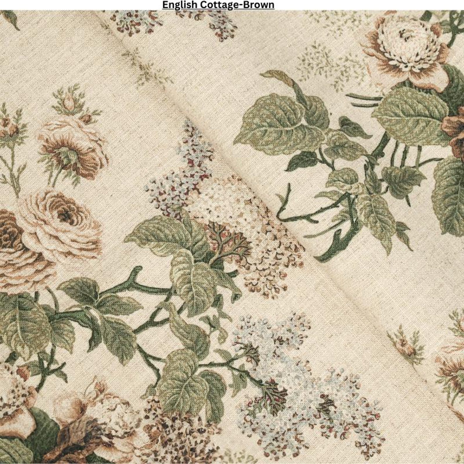 Classic Floral Print Curtains, Floral Custom Drapes, Made to Order ...