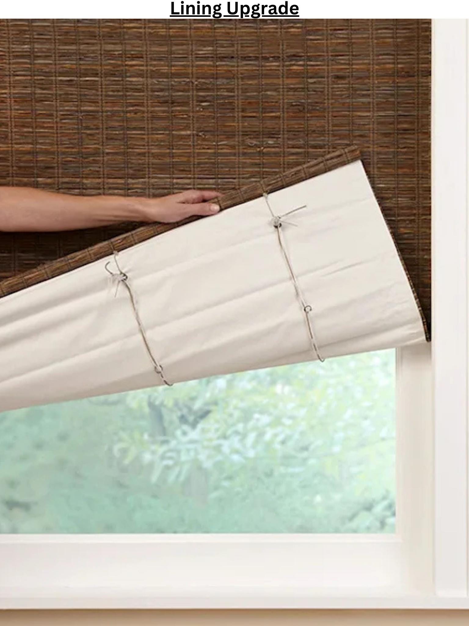 Custom Natural Wood Shades | Cordless Woven Blinds | Top Down Bottom up ...