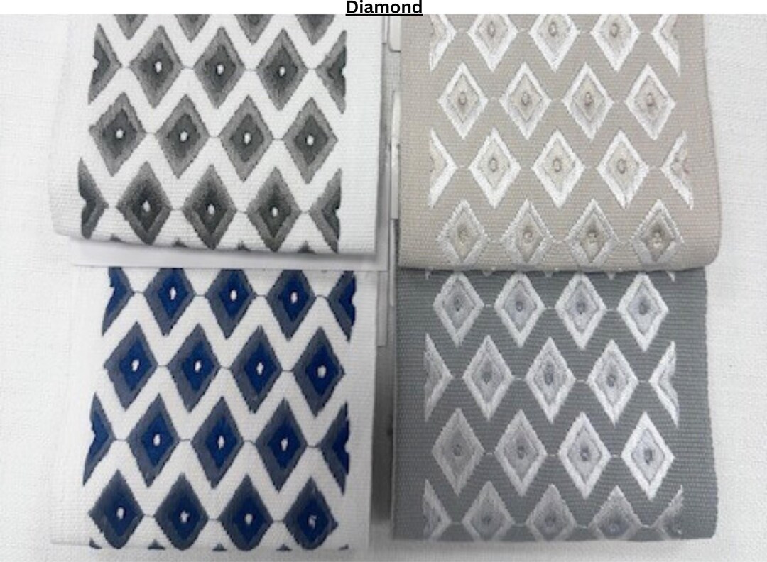 Decorative Borders and Trims for Curtains or Shades | 4 Inches Wide | 4 ...