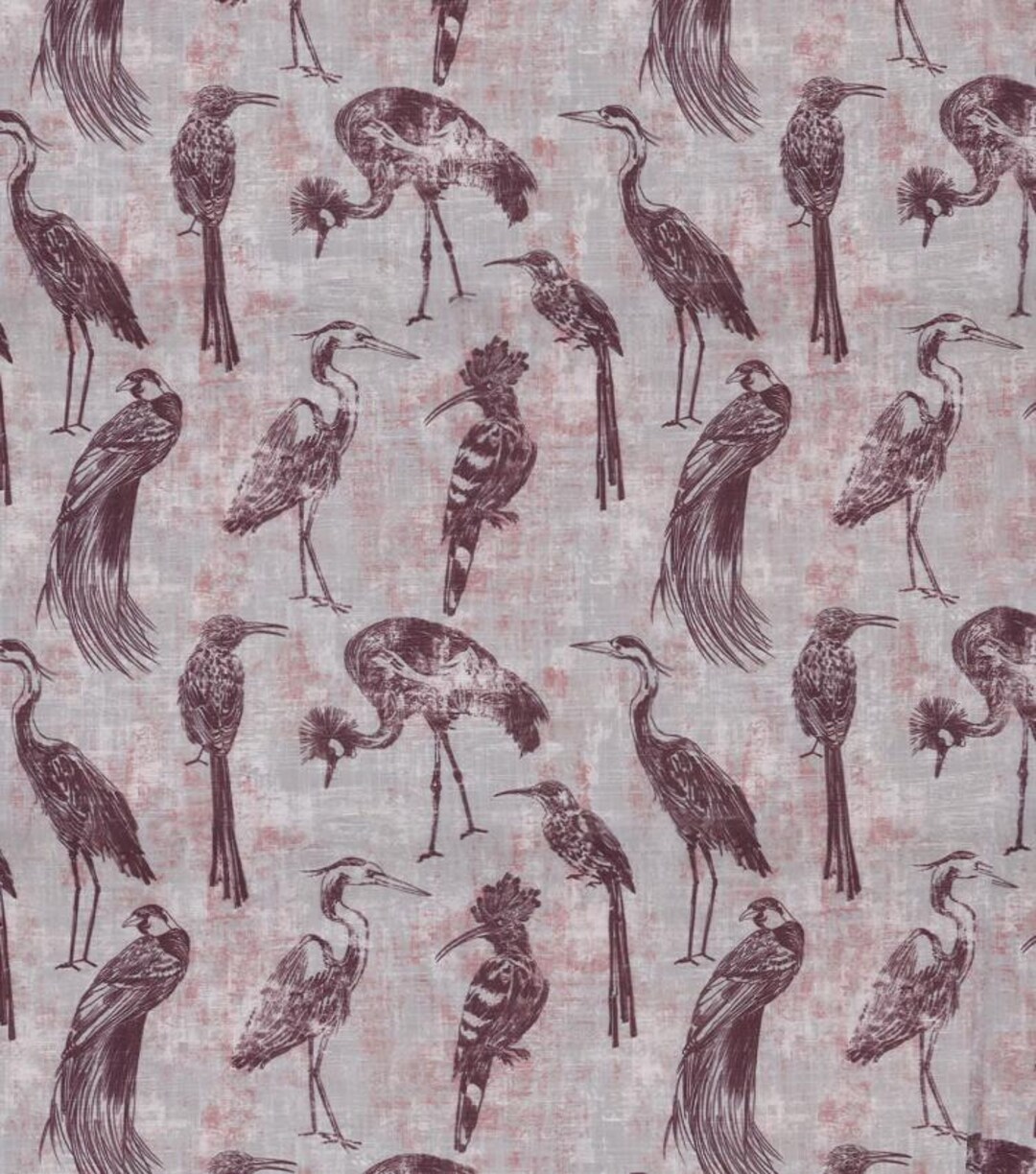 Pleated Custom Curtains, Bird Pattern Curtains, Extra Long Curtains for ...