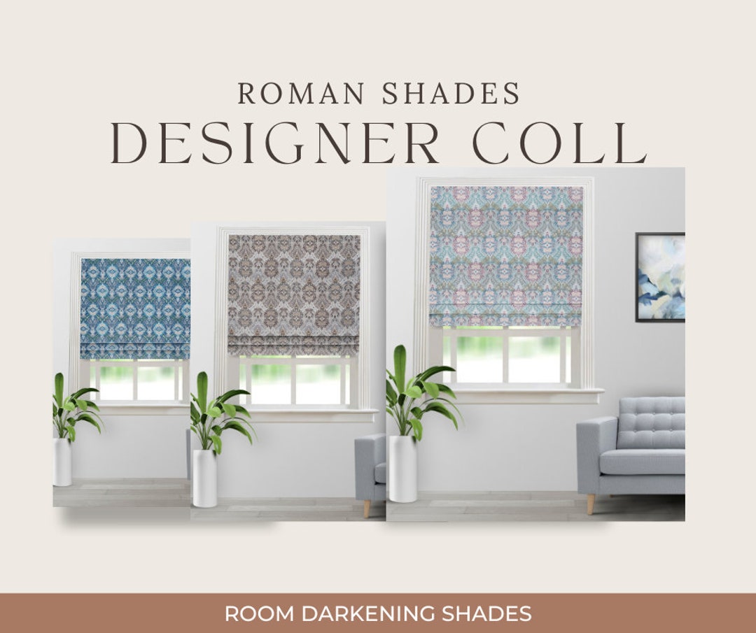 Roman Shades Blackout Blinds Custom Roman Blinds Window Shades Living ...