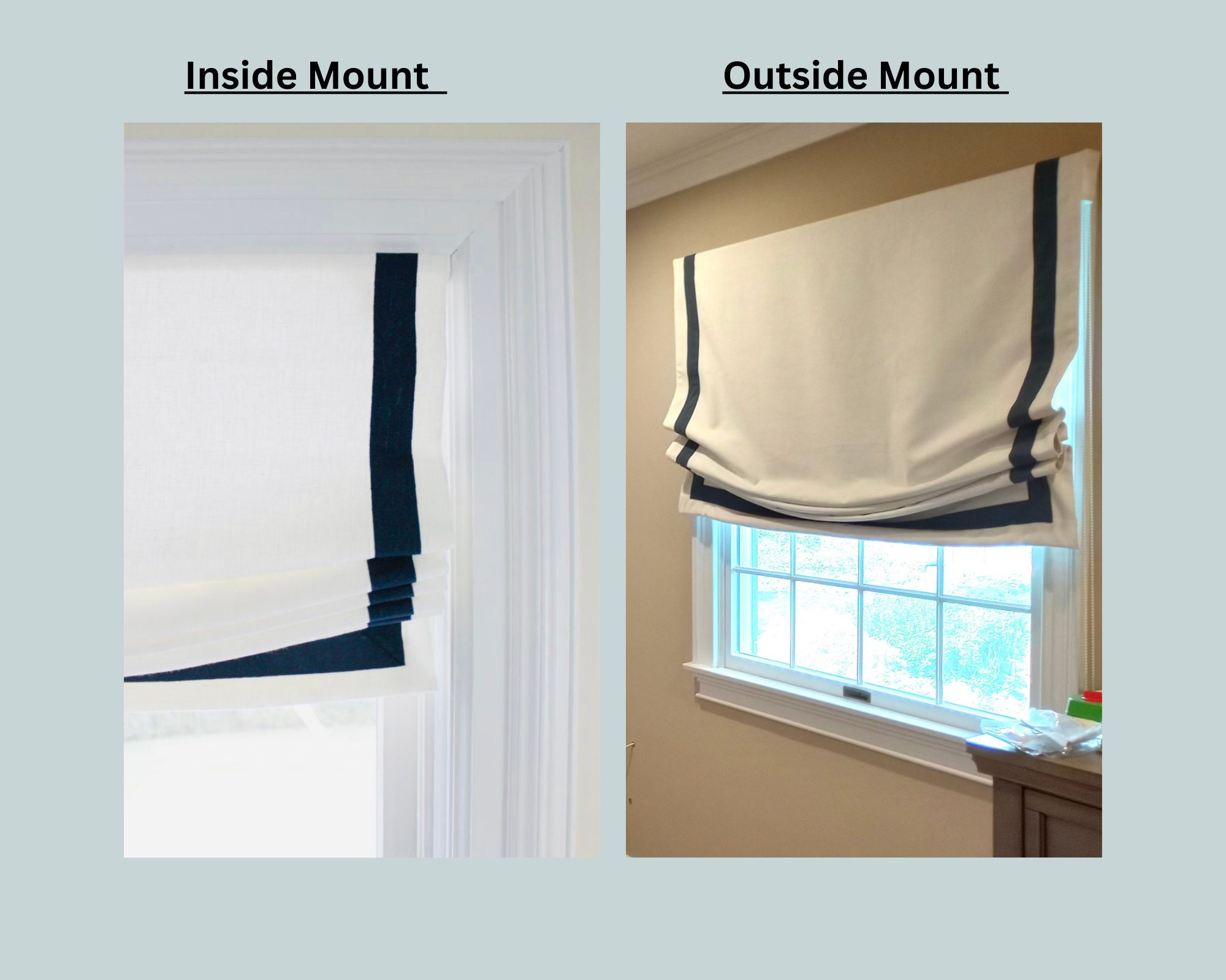 Made to Order Roman Shades Window Shades Fabric Shades FREE Blackout ...