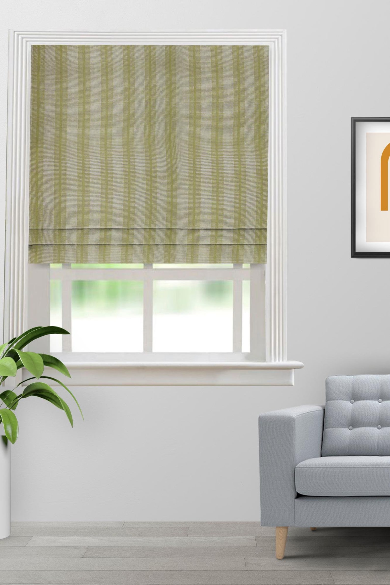 Striped Roman Shades, 5 Colors , Window Shades, Custom Bedroom Shades ...