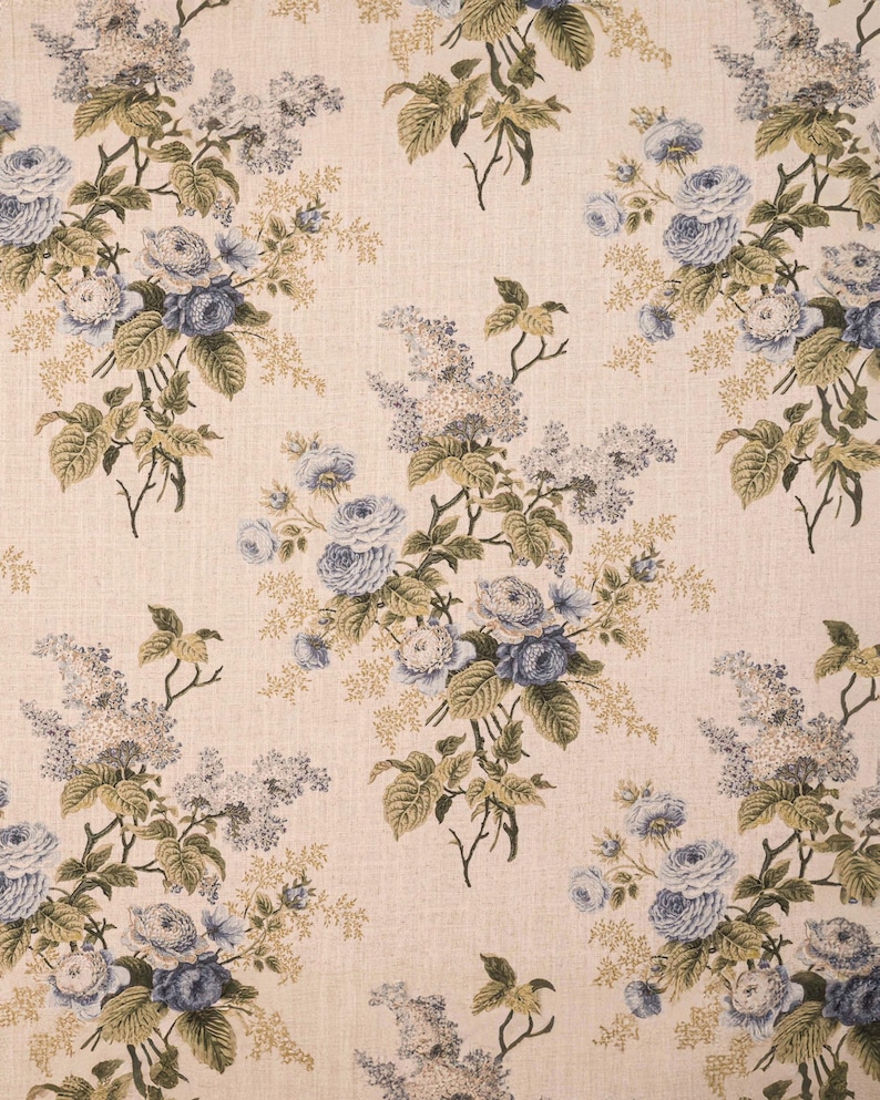 Floral Print Custom Curtains, English Cottage Style, Custom Drapes for ...