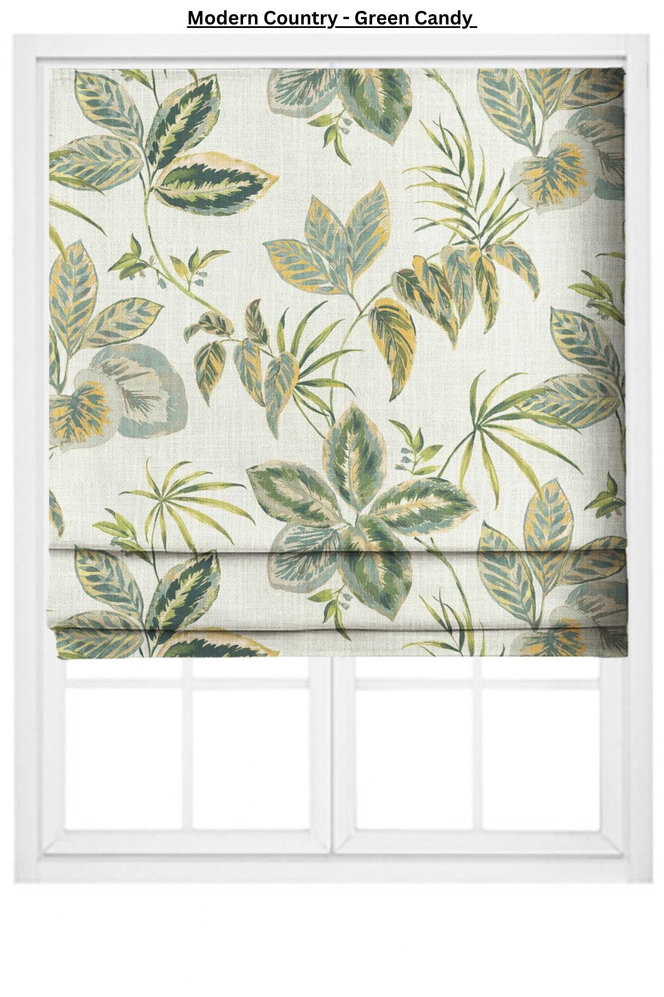 Floral Print Roman Shades and Blinds , Modern Country Style Window ...