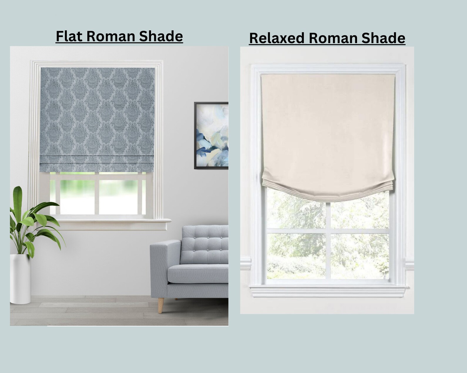 Striped Roman Shades, 5 Colors , Window Shades, Custom Bedroom Shades ...