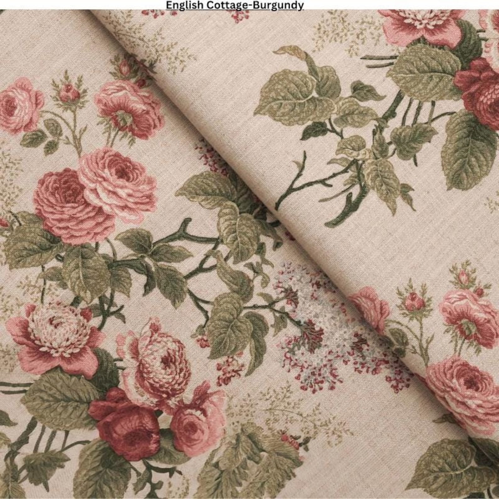 Classic Floral Print Curtains, Floral Custom Drapes, Made to Order ...